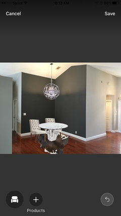 Mixing finishes for light fixtures in (mostly) open concept?