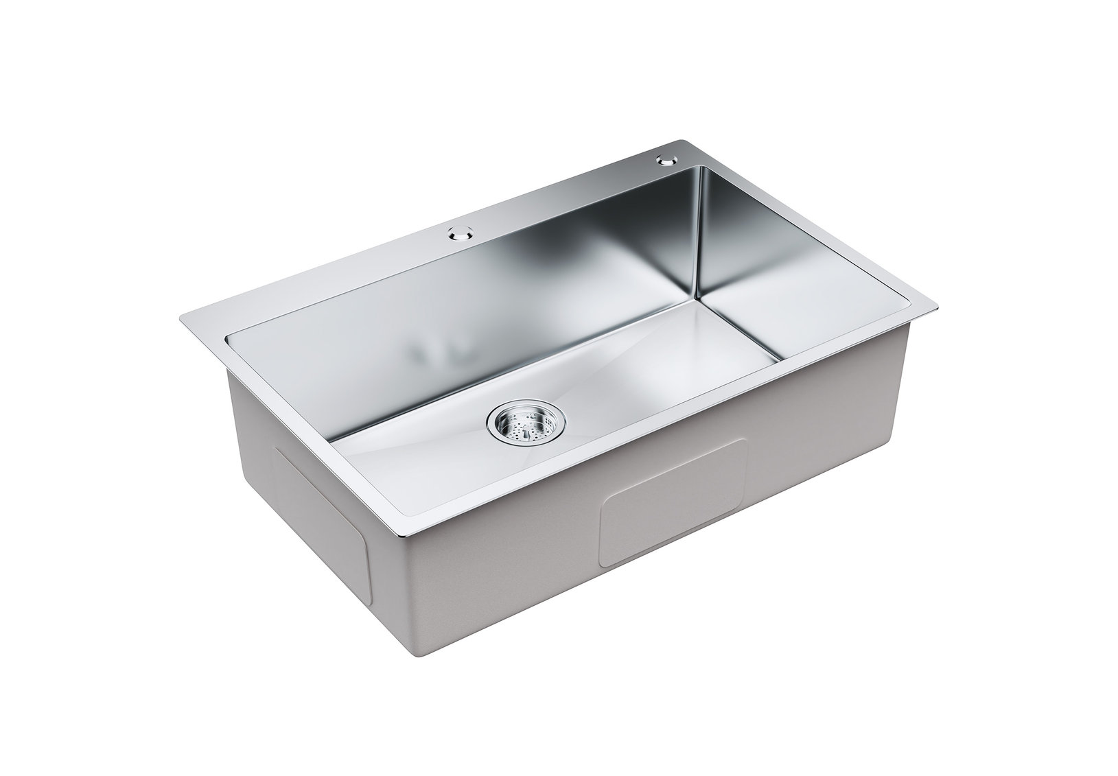 VEVOR 33" Kitchen Sink Top Mount Single Bowl Basin Stainless Steel ...