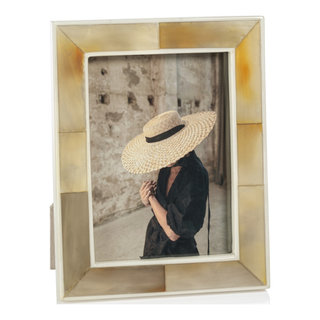 Bastia Natural Horn & Bone Photo Frame, 5" x 7" - Transitional ...