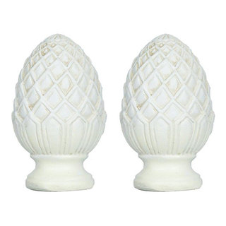 Urbanest Pineapple Lamp Finial, 2", Set of 2 - Tropical - Decorative ...