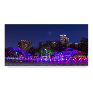 NjR Photos 'Chicago Moonlight' Canvas Art, 47"x24" - Contemporary ...