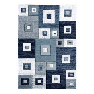 United Weavers Bristol Cicero Navy Area Rug 5'3x7'6 - Rustic - Area ...