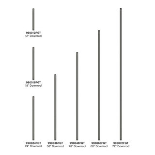 Ceiling Fan Downrod-60 Inch Down Rod Length-Graphite Finish - Downrods ...