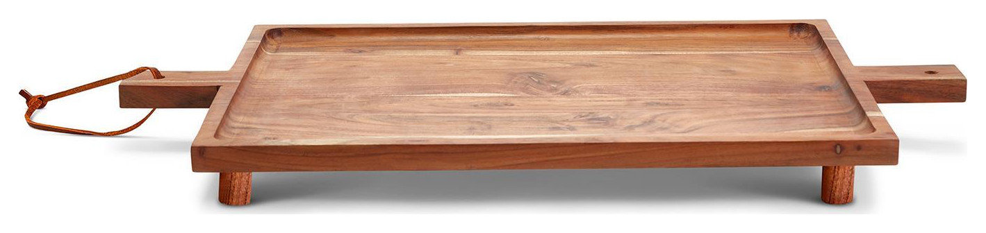 Two's Company 53545 Gatherings Footed Serving Tray W/Handles ...