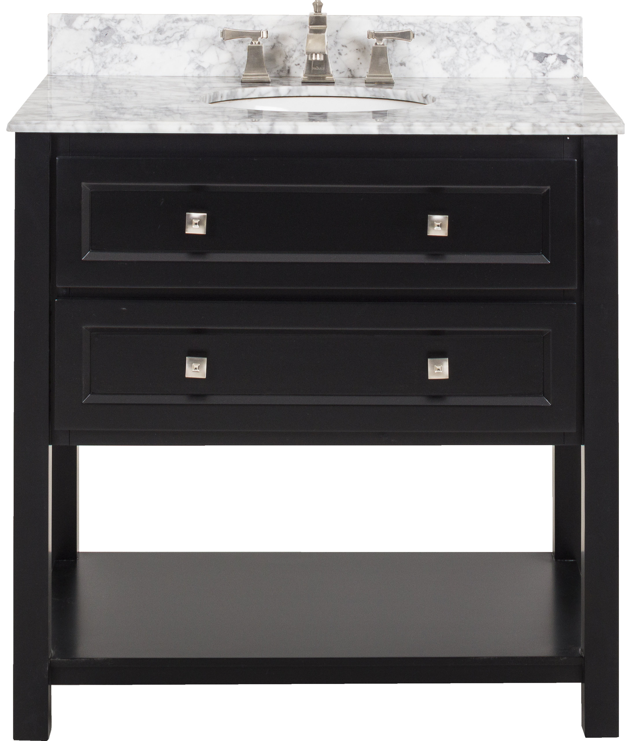 Elements VN-ADL-36-BK-WC 36" Adler Vanity, Black - Transitional ...
