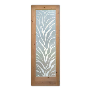 Interior Doors - Tiger Stripes Frosted Glass Design - 28" x 80 ...