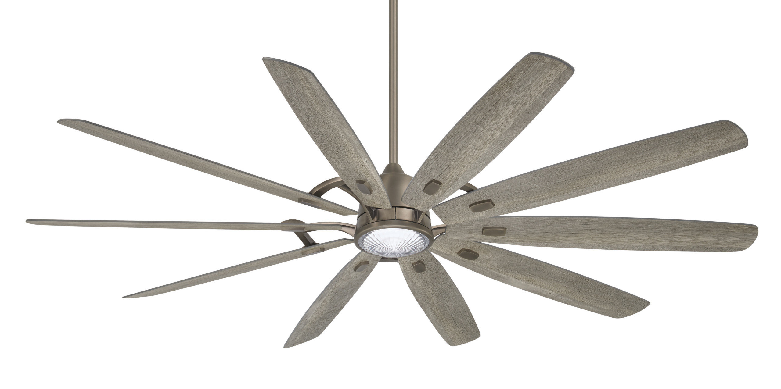 Minka-Aire Barn H2O Indoor/Outdoor Ceiling Fan in Burnished Nickel, 84. ...