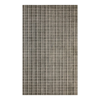 Gray Contemporary Geometric Thomas Area Rug, 5' x 8' - Farmhouse - Area ...