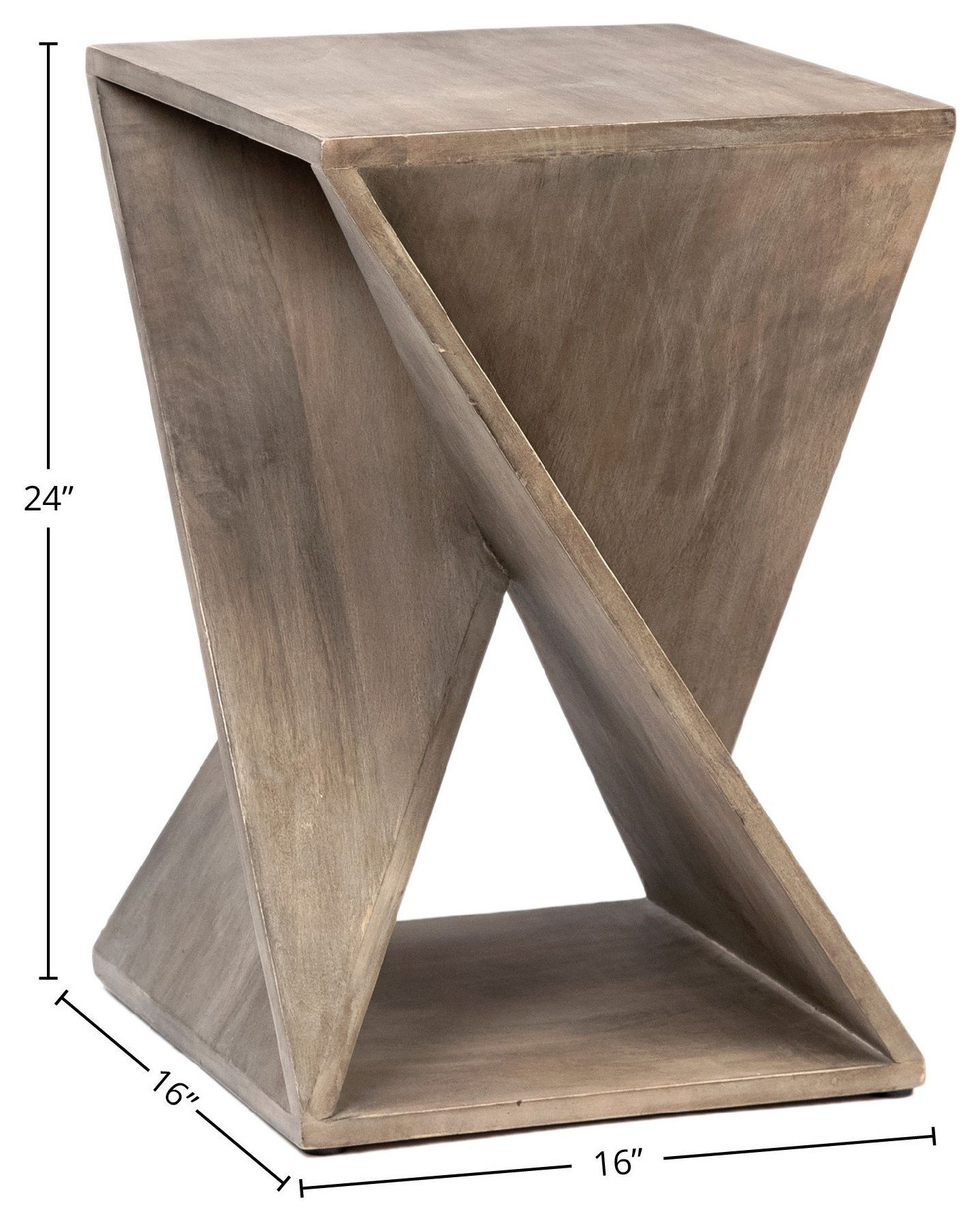 Mila Side Table, Gray - Transitional - Side Tables And End Tables - by Karina Living | Houzz