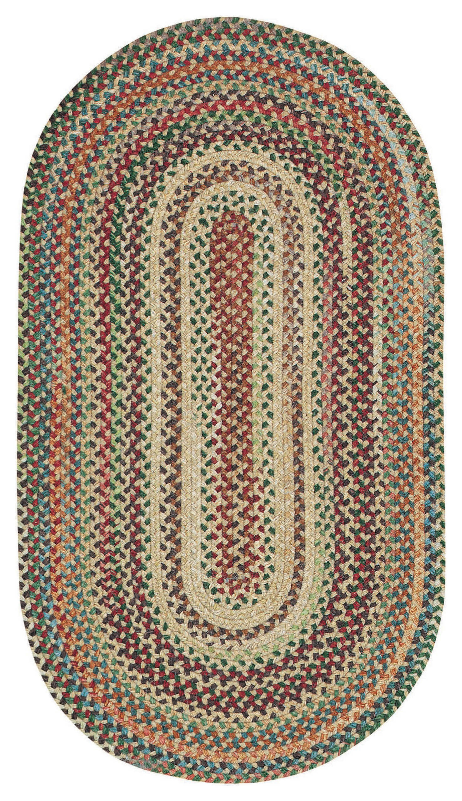 Sherwood Braided Oval Rug, Amber, 2'x8' Runner - Contemporary - Hall ...