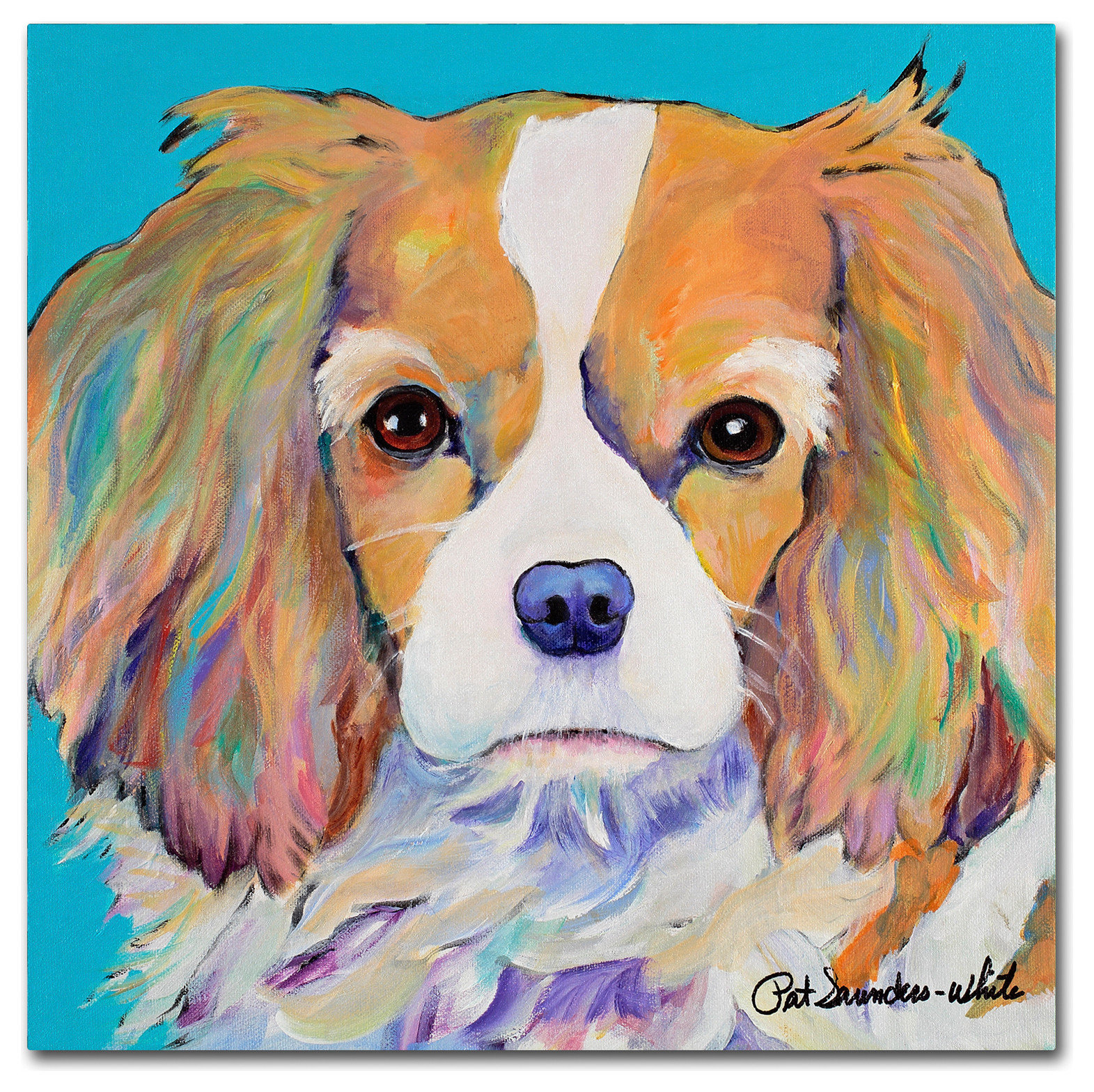 Pat Saunders-White 'Dagney' Canvas Art, 14"x14" - Contemporary - Prints ...