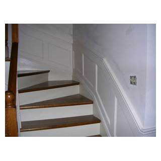 Recessed Panels on Straight Stairs - Staircase - Toronto - by ...