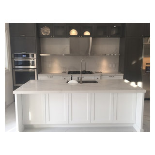 Calacatta Nuvo Caesarstone Kitchen, Island and Backsplash - Toronto ...