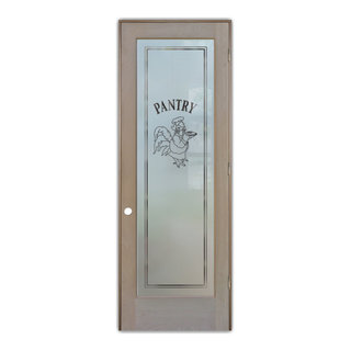 Pantry Door - Rooster Chef - Primed - 28" x 80" - Book/Slab Door, 30 ...