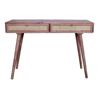 Wood, 43x30" Writing Table, Natural - Tropical - Desks And Hutches - by ...