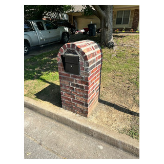 Custom Brick Mailbox Front View - Traditional - Landscape - Other - by ...