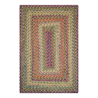 Homespice Decor Rainforest Indoor/Outdoor Braided Rug (Rectangle), 5' x ...