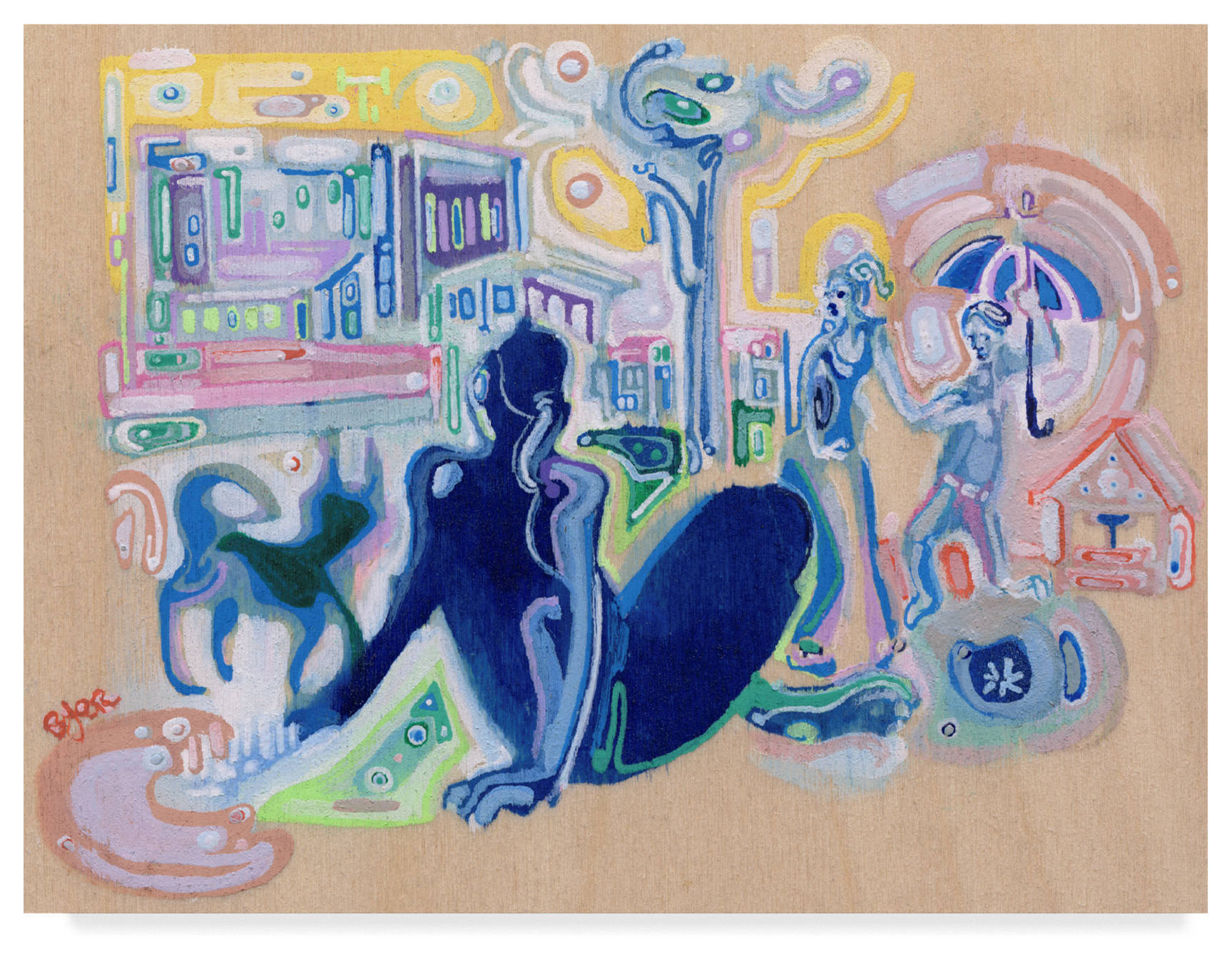 "Afternoon in the Park" by Josh Byer, Canvas Art, 32"x24" - Contemporary - Prints And Posters ...