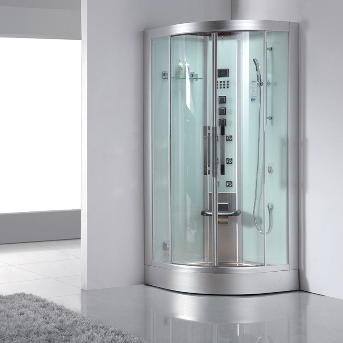 39" Walk In Corner Steam Shower - Contemporary - Steam Showers - by ...