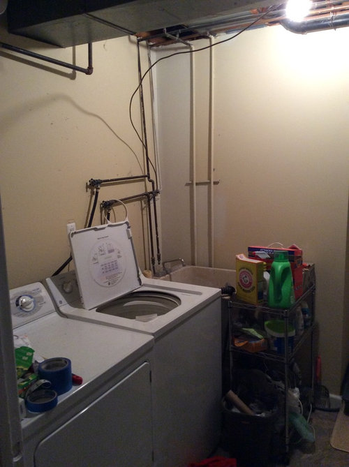 Laundry Room Pipes Galore