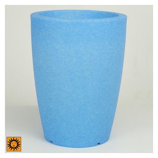 Hydra Round Pot Height 40 cm.fluo - Contemporary - Outdoor Pots And ...