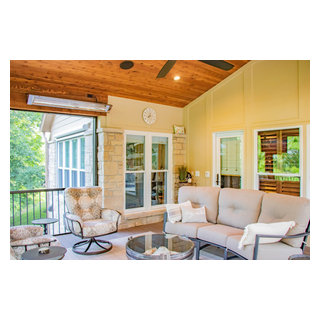 Covered and Open Deck with Grill Area & Screen System - Deck - St Louis ...