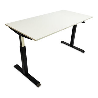 Alera ActivErgo Pneumatic Height-Adjustable Table Base, 26 1/4" to 39 5 ...
