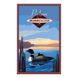 by Artist Joanne Kollman Perham Minnesota Loon Art Print, 24"x36 ...