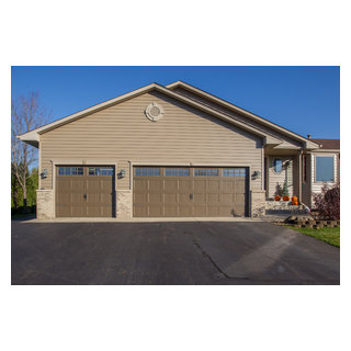 Keystone Vents and Large Headers Add Appeal to Garage Entry ...