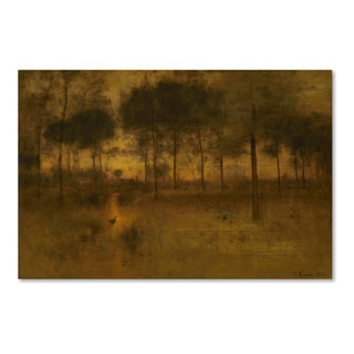 George Inness 'The Home Of The Heron' Canvas Art, 19"x12 ...