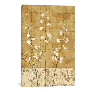 "Blossoms In Gold II" by Chris Donovan, Canvas Print, 18x12x1.5 ...