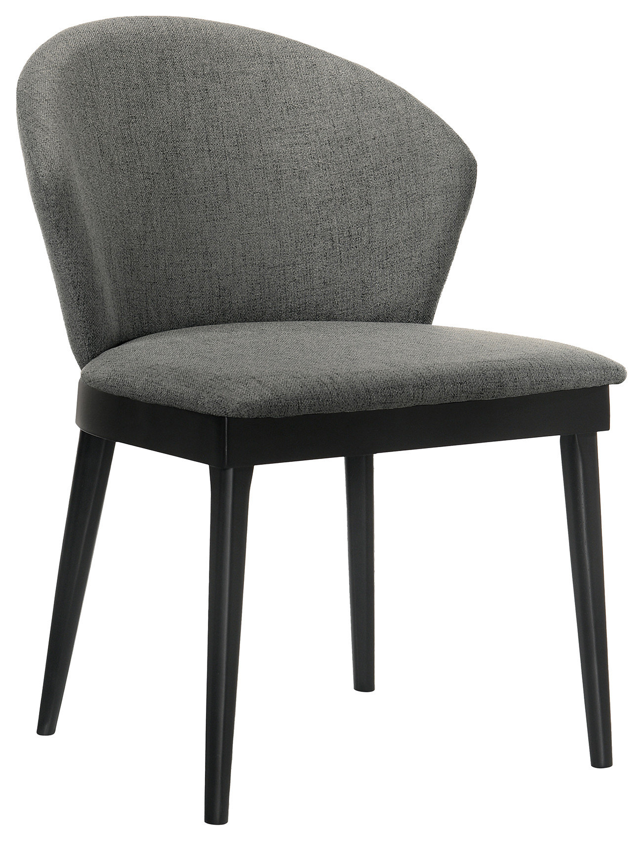 Benzara BM270443 5 Piece Dining Chair With Curved Shell Back Chair ...