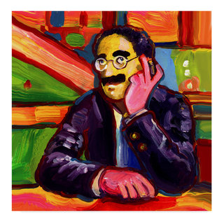 Howie Green 'Groucho Marx' Canvas Art, 24"x24" - Midcentury - Prints ...