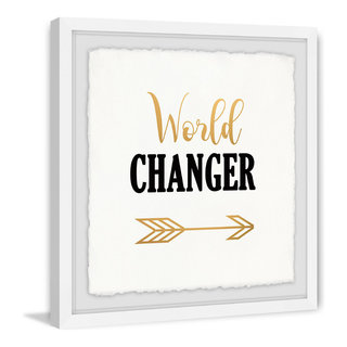 "World Changer" Framed Painting Print, 18"x18" - Contemporary - Prints ...