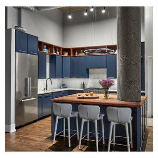 Funky Loft-Style Condo - Industrial - Kitchen - Chicago - by Mia Rao ...