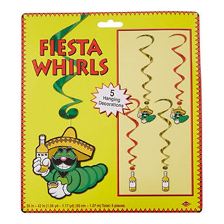 Fiesta Whirls (5/Pkg) - Wine Charms And Markers - by Global Discount ...