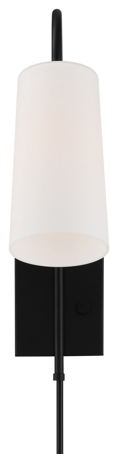 Alexa One Light Wall Mount, Matte Black - Transitional - Wall Sconces ...