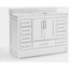Kendall White Bathroom Vanity With Plinth Base - Transitional ...