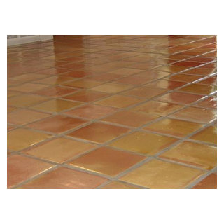 Mexican authentic Saltillo tiles Bahamas beach bungalows - Miami | Houzz UK