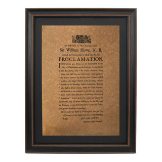 Framed Howe Proclamation - Traditional - Prints And Posters - by Karen ...