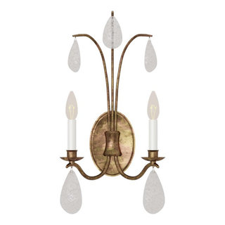 Generation Lighting, CW1292ADB, Large Sconce, Antique Gild ...