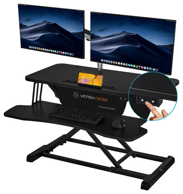 VersaDesk® PowerRiser® 32" Height Adjustable Standing Desk Converter ...