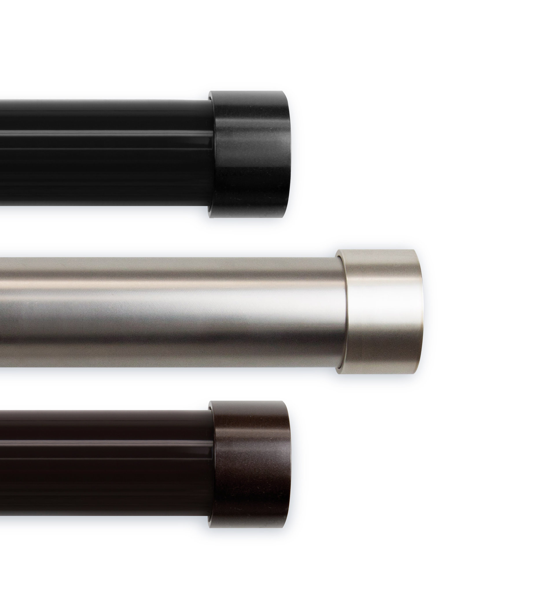 Collin 1.5" Custom Cut Length Curtain Rod, 84" - Transitional - Curtain ...