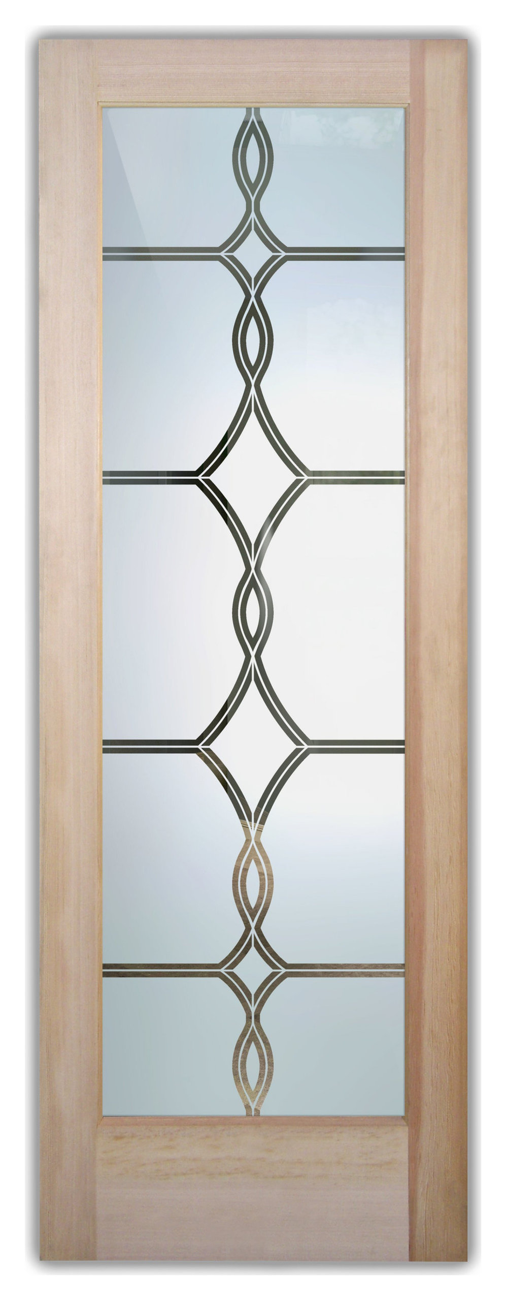 Front Doors - Diamond Beads Frosted Glass Design - 30" x 80 ...