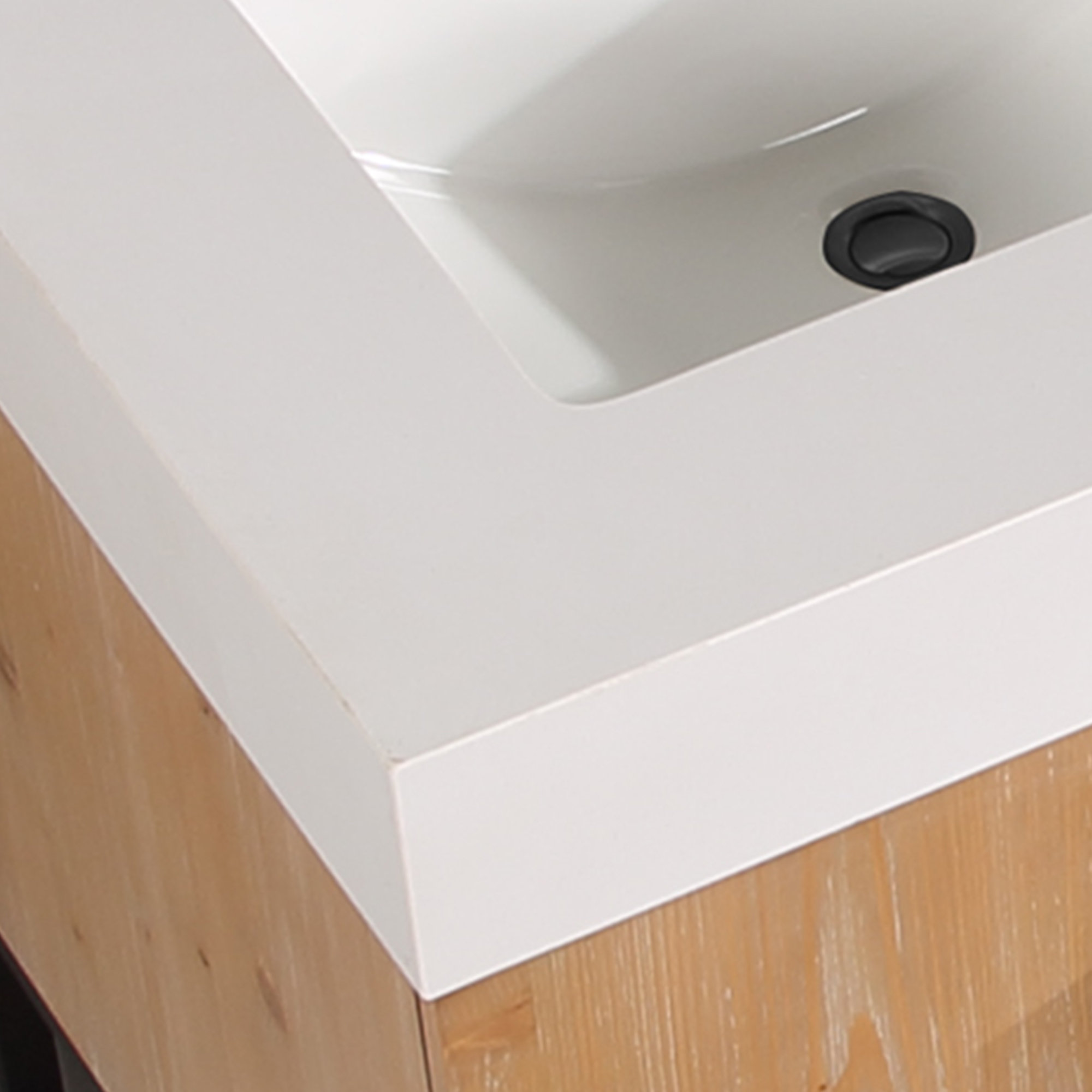 Bianco Bathroom Vanity Composite Stone Top, 60" - Transitional ...