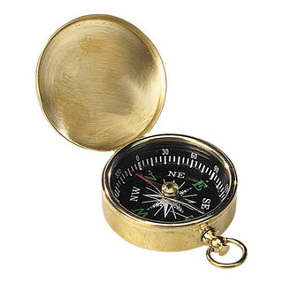 Authentic Models Small Brass Pocket Compass - Traditional - Decorative ...