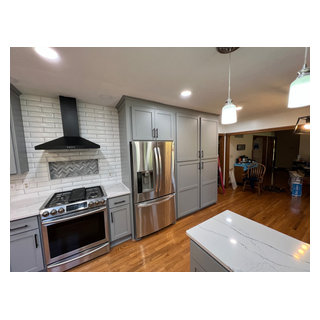 Modern Kitchen Remodel Done in a Castle Grey Color - Modern - Kitchen ...
