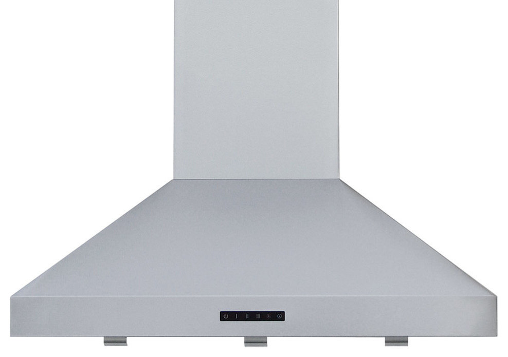 Residential Island Range Hood, 36" - Contemporary - Range Hoods And ...