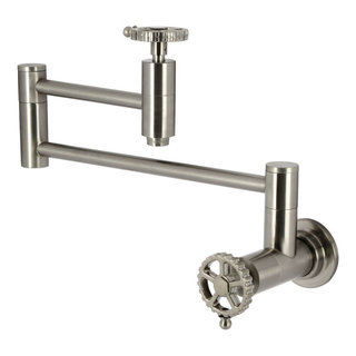 Kingston Brass KS810.CG Fuller 3.8 GPM Wall Mounted 1 Hole Pot ...