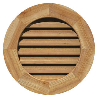 Round Gable Vent, 32"W x 32"H - Transitional - Registers Grilles And ...